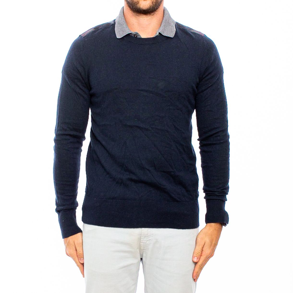 Sueter Burberry Azul | Brechó de luxo - prettynew