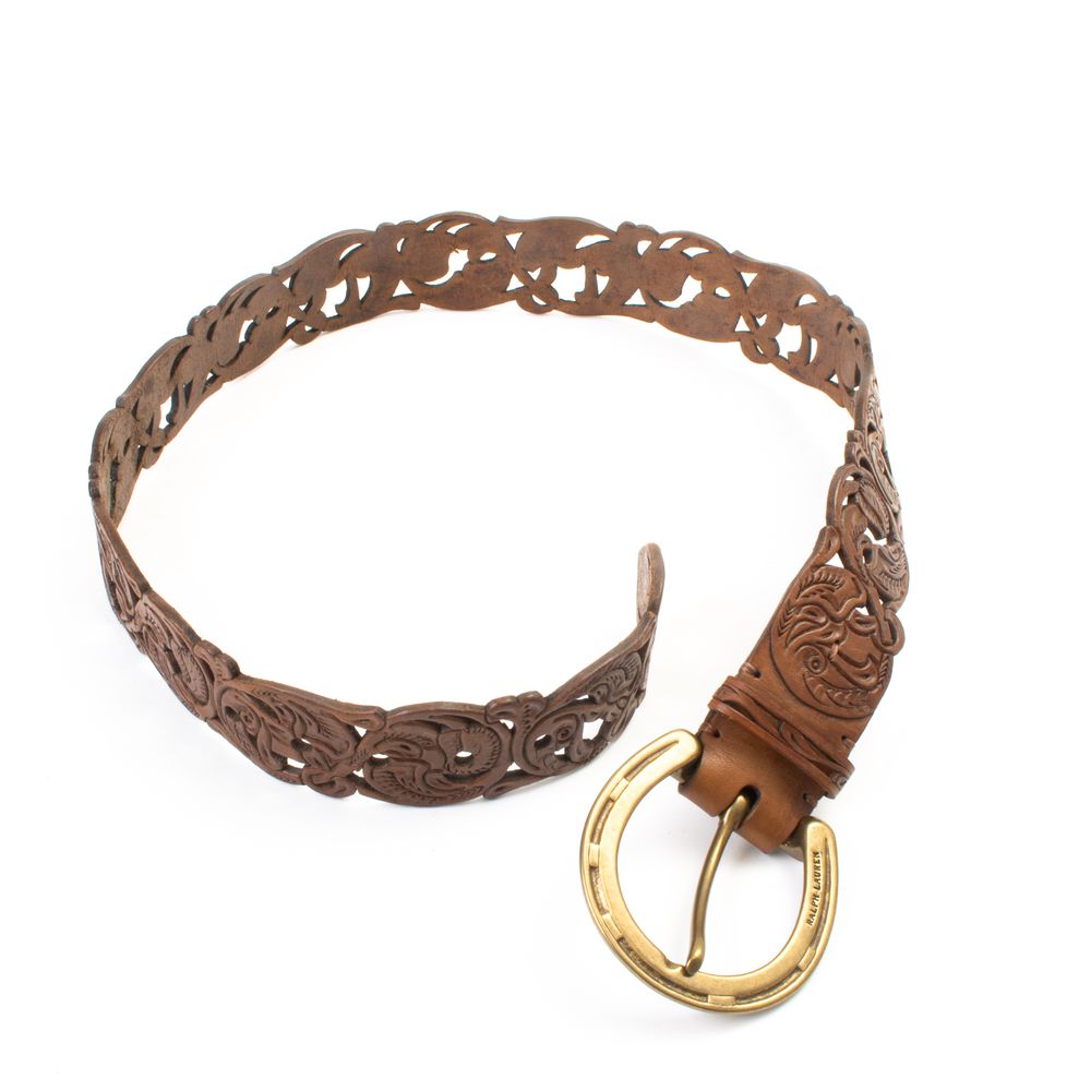 Cinto Ralph Lauren Couro Marrom | Brechó de luxo - prettynew