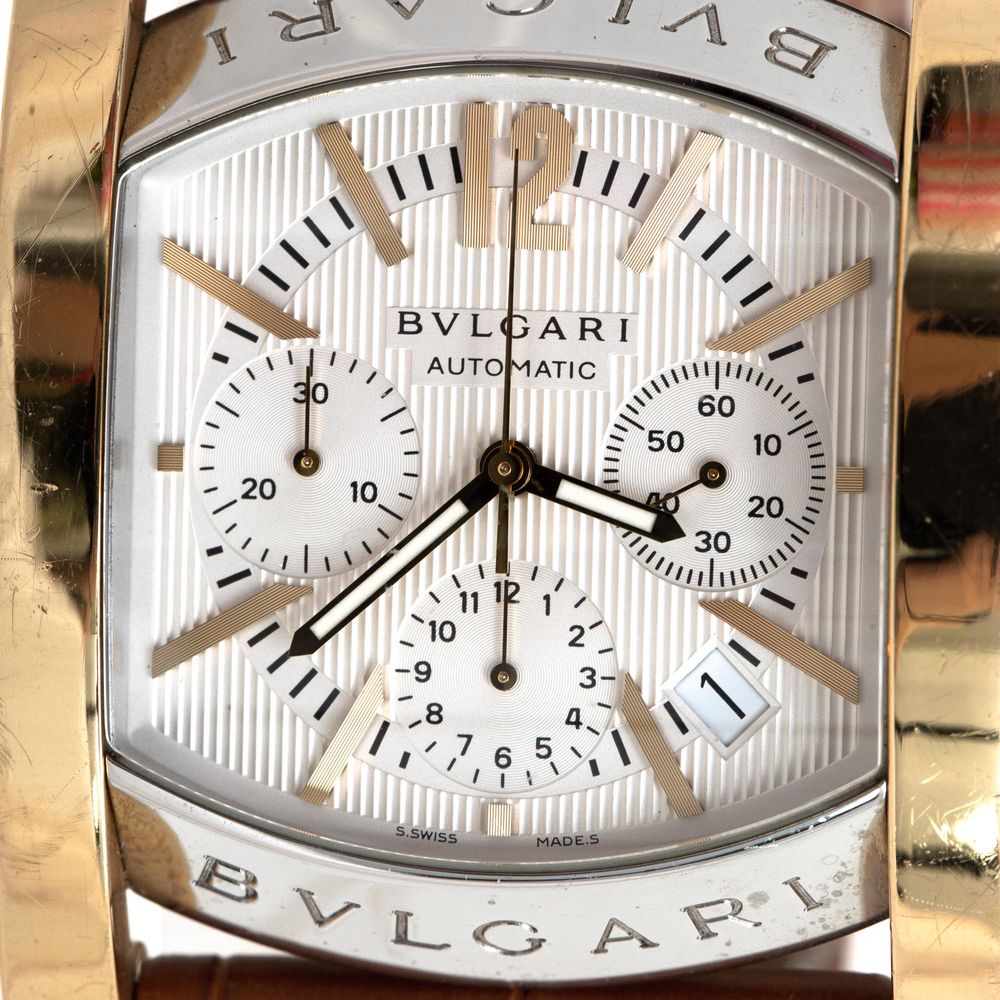 Relógio Bulgari Assioma Aço e Ouro | Brechó de luxo - prettynew