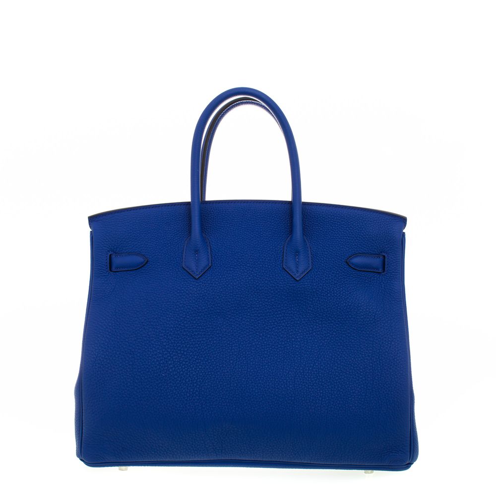 Bolsa Hermès Birkin 35 Azul | Brechó de luxo - prettynew