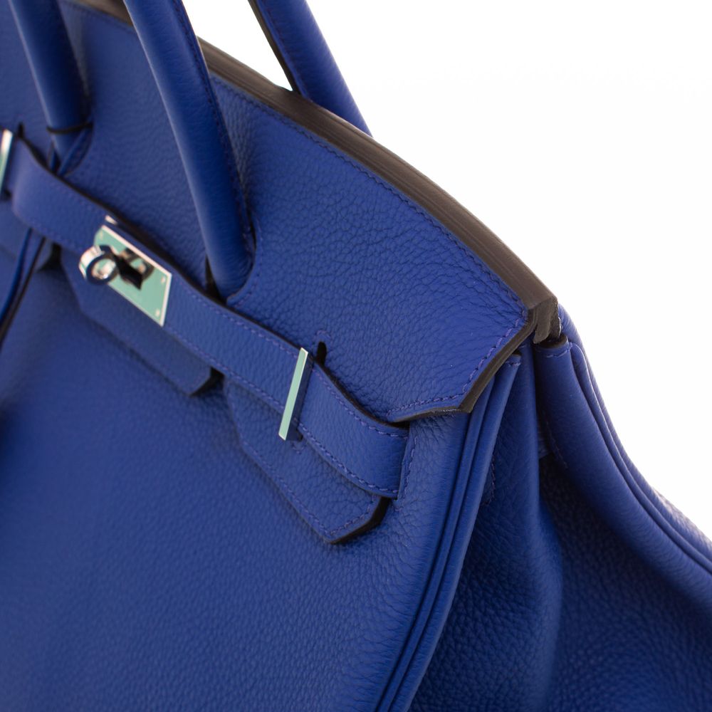 Bolsa Hermès Birkin 35 Azul | Brechó de luxo - prettynew