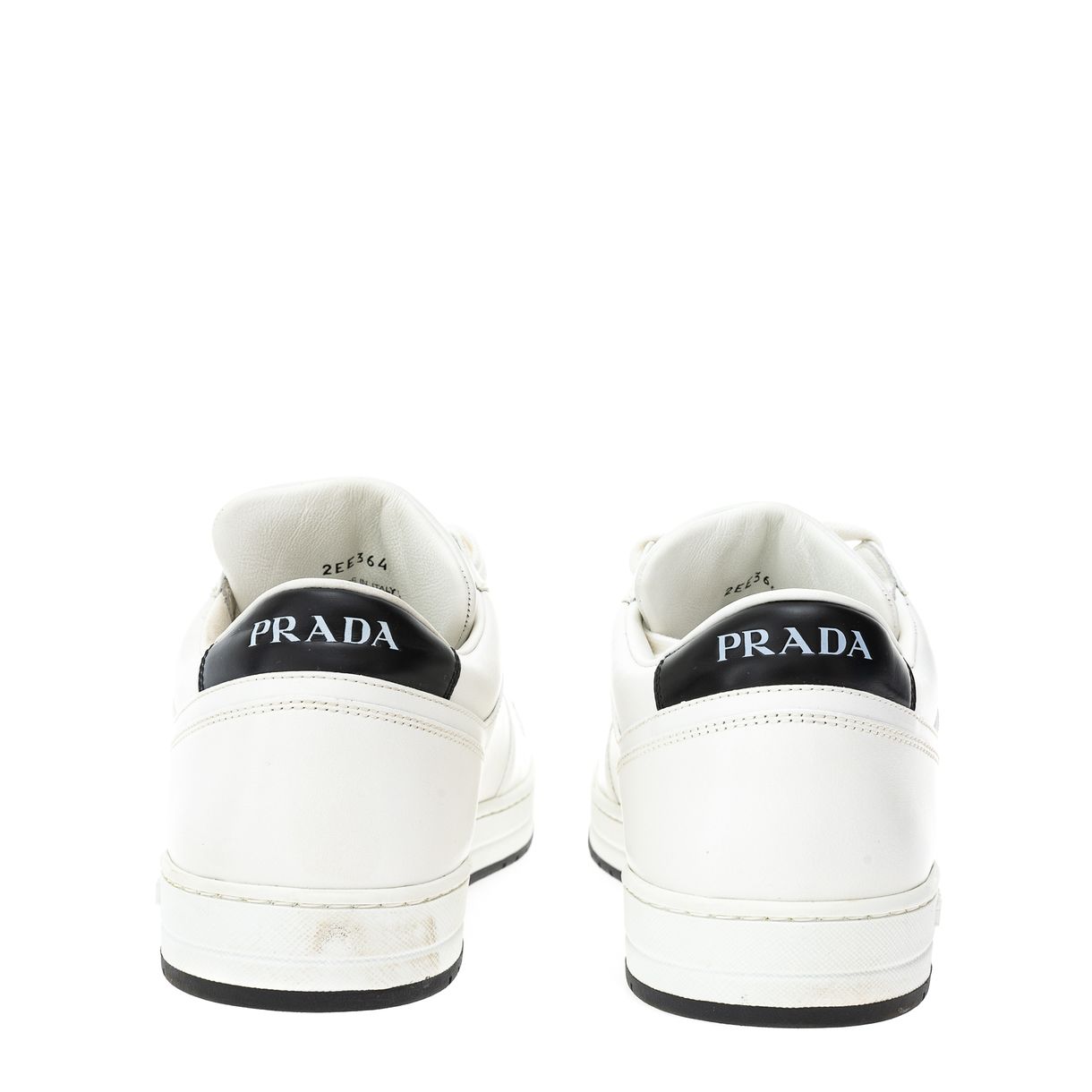 Tênis Prada Downtown Couro Branco | Brechó de luxo - prettynew