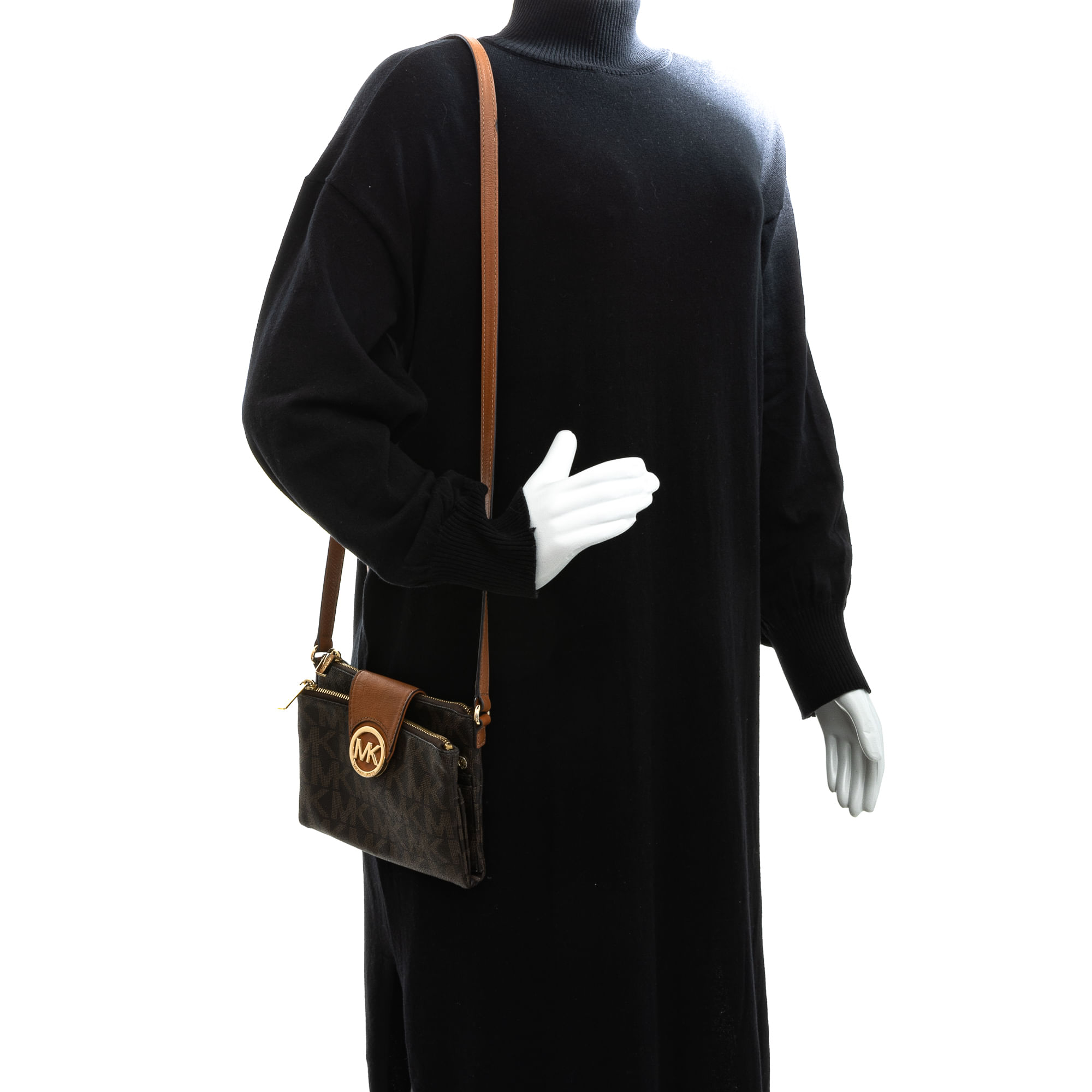 Bolsa Michael Kors Transversal Monograma | Brechó de luxo - prettynew